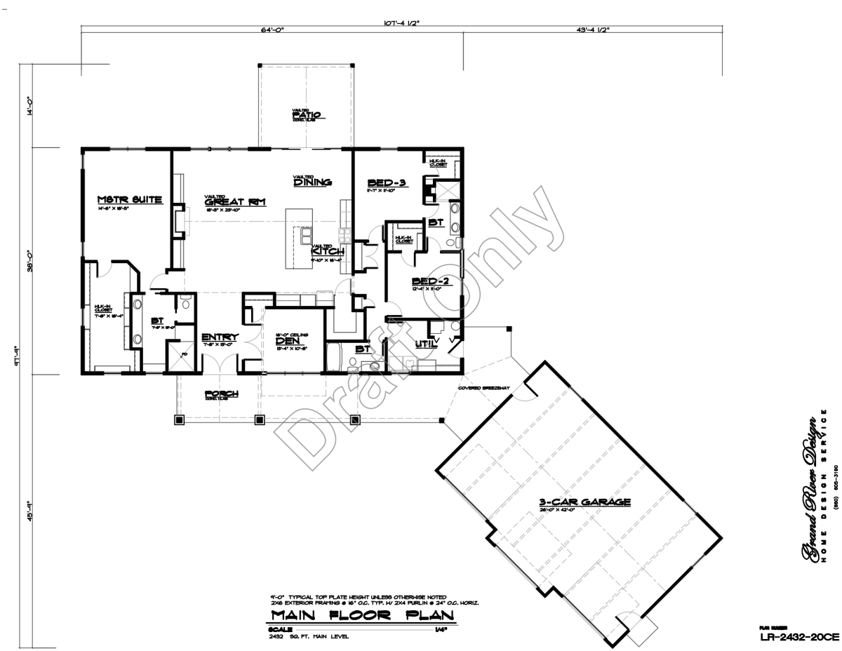 Ranch/Rambler Archives - Page 2 of 6 - Grand River Home Designs